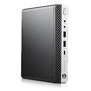HP EliteDesk 800 G4 Mini Tiny Business PC, Intel Hexa-Core i5-8500T up to 3.5GHz, 16GB DDR4 RAM, 256GB NVMe SSD, Dual Monitor Support, WiFi, Bluetooth, HDMI, DisplayPort, Win11 Pro 64-bit (Renewed)