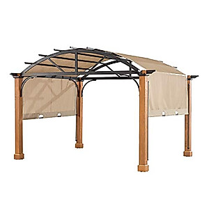 Garden Winds Replacement Canopy Top Cover for The Longford Wood Archway Pergola - Riplock 500