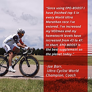 EPO-BOOST Natural Blood Builder Iron Supplement. RBC Support Made in USA with Echinacea & Dandelion Root helping VO2 Max, Energy, Endurance (1-Pack)