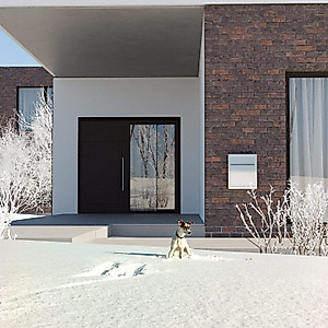 Base by Bravios - Modern Wall-Mounted Mailbox in Stainless Steel