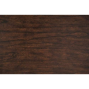 Signature Design by Ashley Barilanni Traditional Chair Side End Table with 1 Storage Cubby, 2 Fixed Shelves, 2 USB Ports & Outlets, Dark Brown