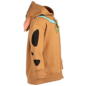Scooby-Doo Toddler Boys Fleece Zip-Up Hoodie Brown 4T