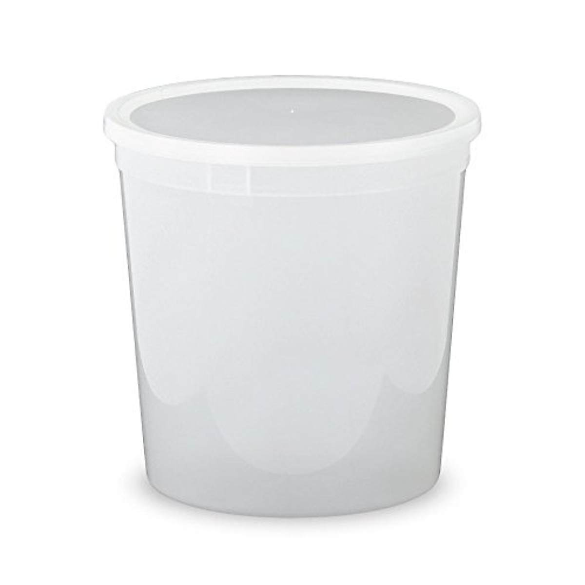 ePackageSupply 2/3 Gallon Food Grade - Food Safe Round Plastic Container with Lid - Translucent - Double Seal Lid - 10 sets of containers & lids