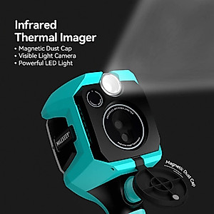 Thermal Imaging Camera, MILESEEY Handheld Dual Camera Infrared Thermal Imager, 3.5 Inch LCD Display IP65 Waterproof Rechargeable 6 Palettes Thermal Camera with Auto Track Cold and Hot Spots Function