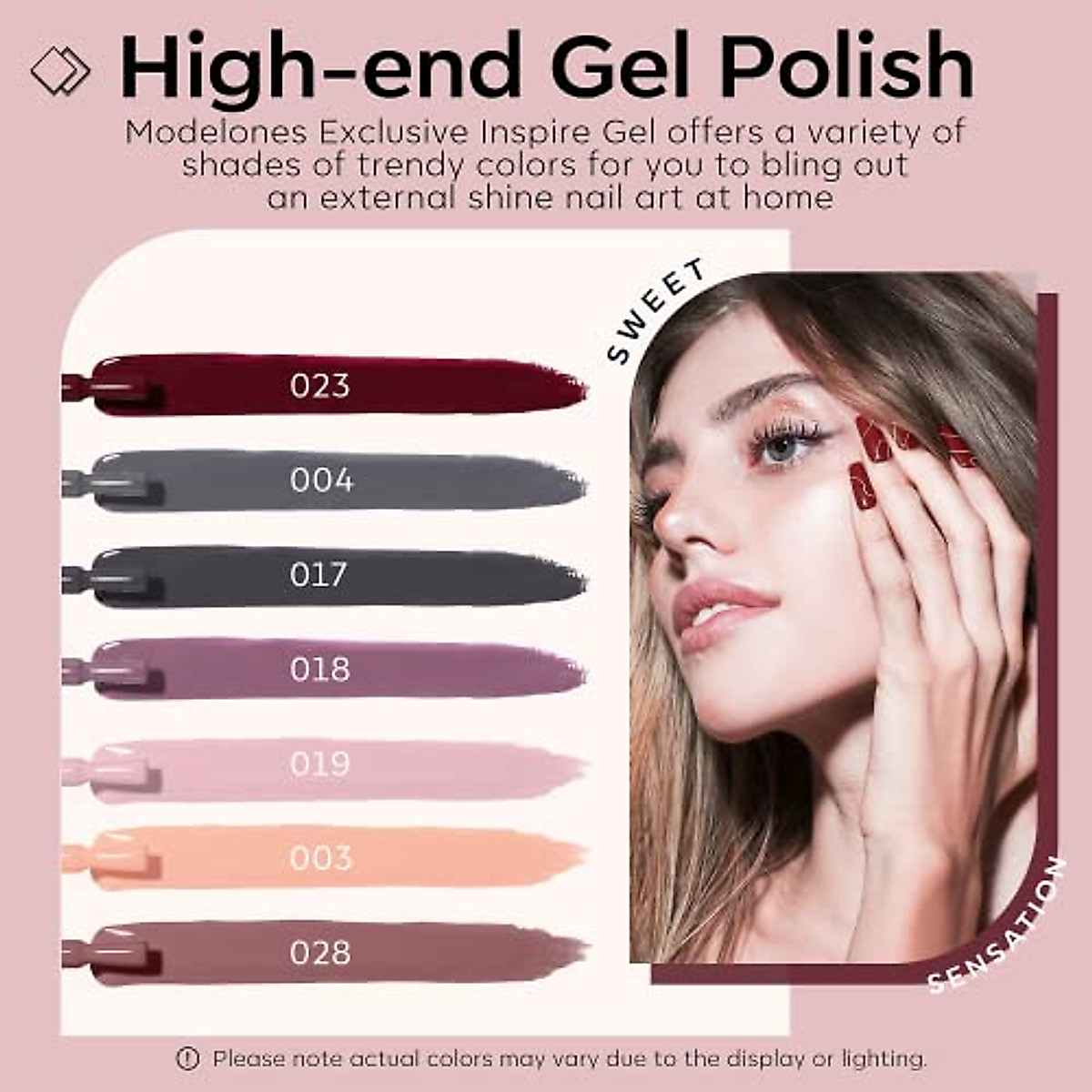 modelones Gel Nail Polish Kit with U V Light 48W Nail Dryer 7 Nude Colors Gel Nail Polish Set, No Wipe Base Top Coat, Nail Primer, Nail Art Decorations, Integrated Manicure Tools Kit,Gift for women