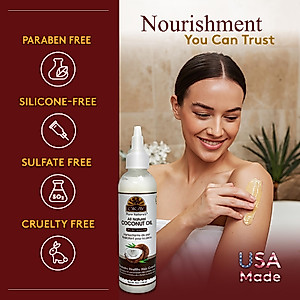 OKAY 100% COCONUT OIL for HAIR and SKIN 4oz / 118ml