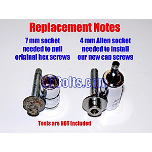 (8) Coil Pack Screws/Bolts fits Ford 5.4 & 4.6 – 18-8 Stainless – Allen Socket Head