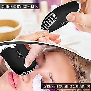 3 Pieces USB Mini Portable Fans Rechargeable Electric Handheld Air Conditioning Lash Shampoo Brushes Nose Blackhead Facial Cleaning Brush Plastic Wash Bottle (Black and White)