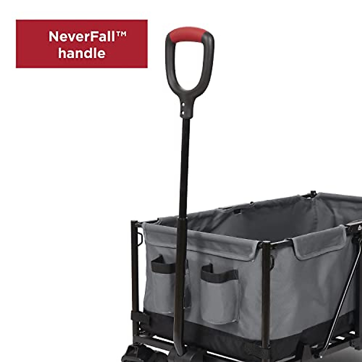 Radio Flyer The Beast EZ Fold Maximum Capacity Heavy-Duty Kid & Cargo Wagon, Collapsible Wagon for Ages 1.5-6 Gray