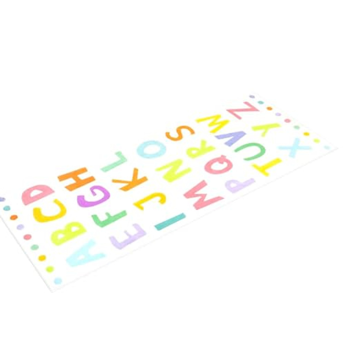 Topotdor Alphabet Kids Rug,Colorful Educational ABC Nursery Rug Ultra Soft Washable Rainbow Rugs for Bedroom Playroom Classroom,28"x70"