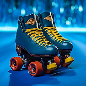 Riedell Crew Roller Skate - Outdoor Quad Roller Skate | Ocean | Size 8