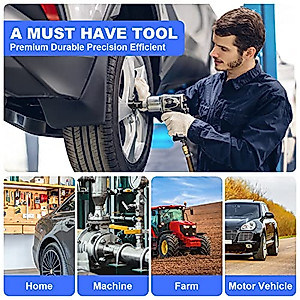 BSUXMAFG 5PCS Lug Nut Remover, 1/2-Inch Drive Bolt Nut Extractor Set, Easy Out Bolt Extractor Set for Damaged, Frozen, Studs, Rusted, Rounded-Off Bolts & Nuts Screws