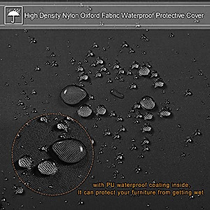 Patio Furniture Set Cover Outdoor Waterproof Patio Table Furniture Set Covers No Tears Tear Proof Dust Outdoor Patio Furniture Cover Square Patio Table Cover 78" L x 78" W x 33" H