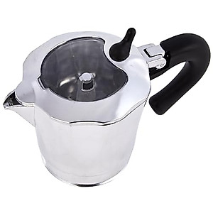 KitchenCraft World of Flavours Stovetop Espresso Maker, Metal, 6 Cup (300 ml)