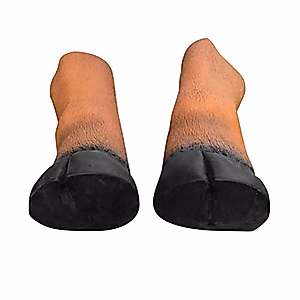 Amosfun Halloween Latex Rubber Horse Hooves Gloves Animal Glove Halloween Party Adult Costume Props (Light Brown) Party Favors