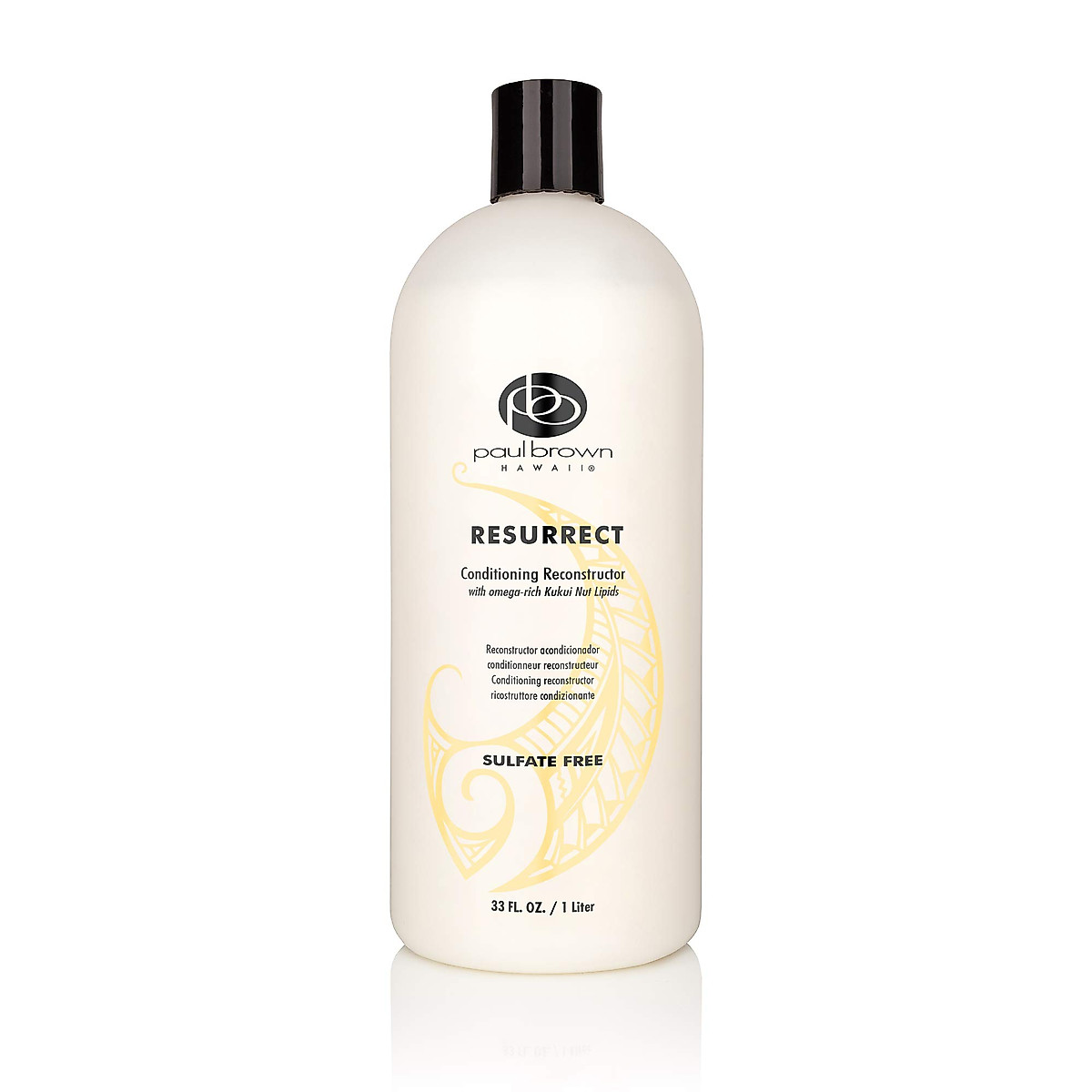 Paul Brown Hawaii Resurrect Salon Quality Conditioner | Hydrate & Treat Damaged Hair | Antioxidant-Rich Kukui Nut Oil for Ultimate Hair Moisturization | Safe for Color Treated Hair (33 oz.)