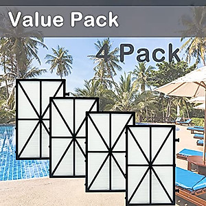 Macaberry M400 Ultra Fine Cartridge Filter Panels Compatible with Dolphin m400, m500 and Nautilus CC Plus, Part Number: 9991432-R4 (4Pack)