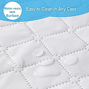 Mecc Ecoh Diaper Changing Pad with Liners - Comfortable & Protective Changing Table Pad with Waterproof Surface & Non-Skid Bottom, 16"x32"