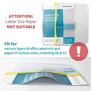 Binditek 40 Pack Plastic Zippered Binder Pockets, 3-Hole Punched for 3 Ring Binder, Clear PVC with Multicolor Zippers, Waterproof Loose Leaf Bag Pouch for Document Filing and Storage