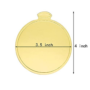 100 Pcs Mini Golden Cake Base, 3.5 Inch Cake Boards, Disposable Round Cake Board, Mousse Cake Boards, Dessert Displays Tray