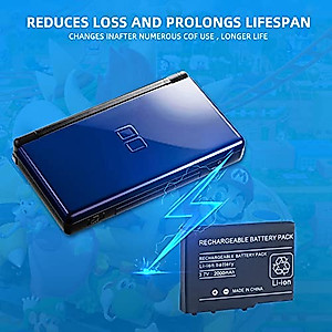 Xahpower DS Lite Battery, 2000mAh Rechargeable Lithium-ion Battery for Nintendo DS Lite with Tool Pack Kit