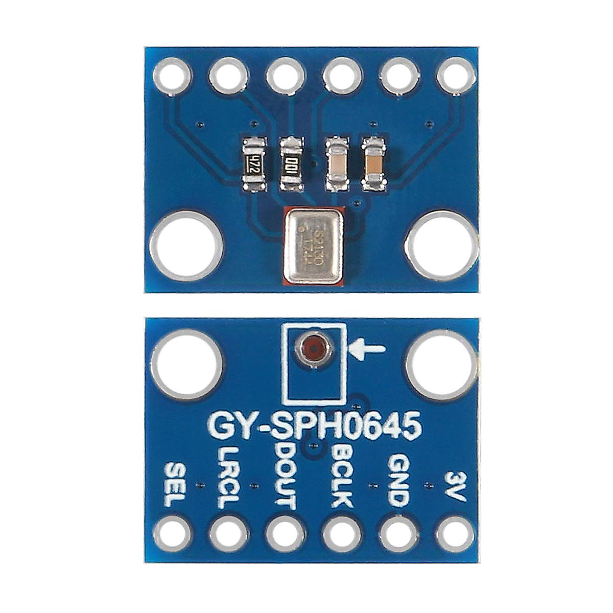 AITRIP 2PCS SPH0645 I2S MEMS Microphone Breakout Module SPH0645LM4H Microphone Module 1.6-3.6V for Arduino Raspberry Pi