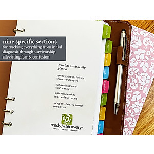 Ready for Recovery Breast Cancer Playbook - Breast Cancer Gifts - Cancer Care Packages for Women - Daily Planner and Journal Notebook - Tips & Tricks To Navigate Your Breast Cancer Diagnosis (Blue)