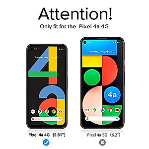 ivoler [6 Pack] [4 Pack] Tempered Screen Protector for Pixel 4a 4G with [2 Pack] Camera Lens Protector Tempered Glass with [Alignment Frame Easy Installation],HD Clear Anti-Scratch Film,5.8 inch