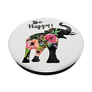 Optimistic Elephant - Phone Mount, Hand Holder Knob 6631 PopSockets PopGrip: Swappable Grip for Phones & Tablets