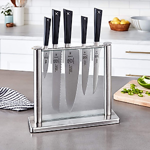 Mercer Culinary Züm 6-Piece Forged Block Set, Stainless Steel/Glass