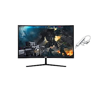 Acer Pbmiiipx 27" 1500R Curved WQHD (2560 x 1440) VA Gaming Monitor | AMD Radeon FreeSync2 HDR Technology | DCI-P3 | VESA Certified DisplayHDR400 | 4ms Response Time | Black | with USB3.0 HUB Bundle