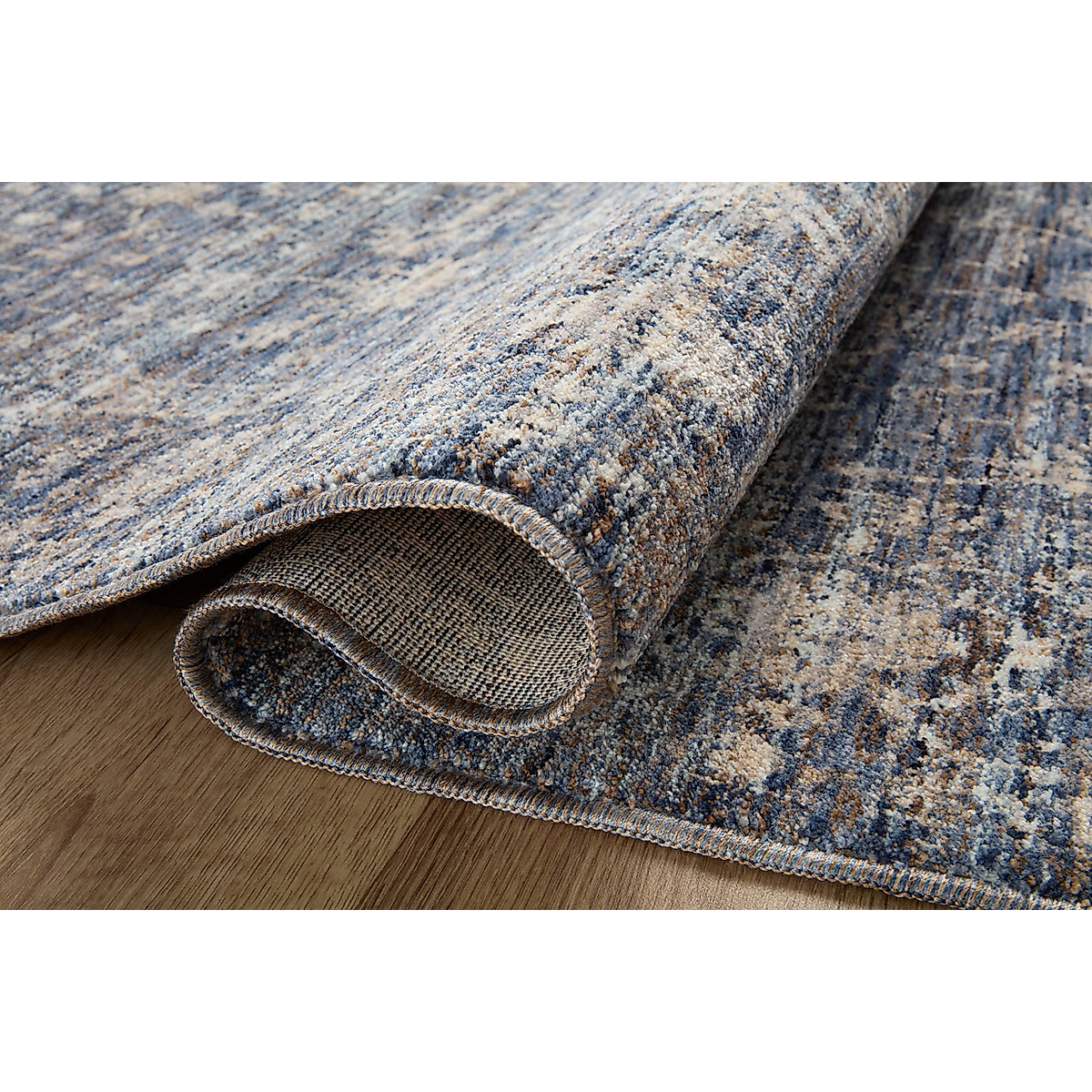 Loloi II Sorrento Collection SOR-01 Midnight/Natural 7'-10" x 10'-2" Area Rug