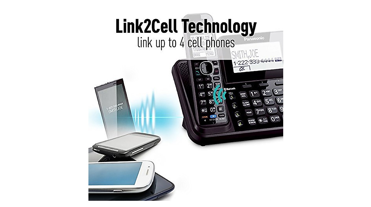 Panasonic 2-Line Cordless Phone System with Bluetooth & Conference