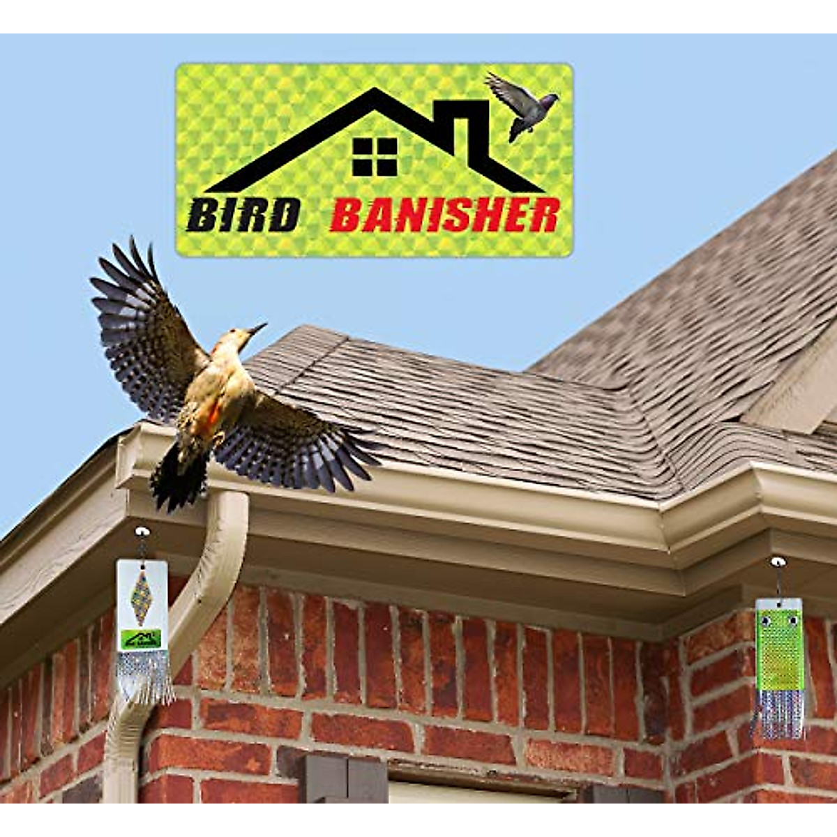 Bird Banisher Woodpecker Deterrent & Bird Scare Device