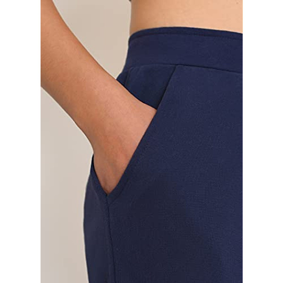 Weintee Women's Cotton Sweatpants with Pockets Plus Size Petite 2X Navy