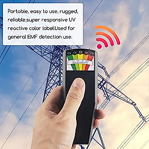 Jinyi EMF Meter 5 LED Magnetic Field Detector Ghost Hunting Paranormal Equipment Tester Counter (1 pcs)