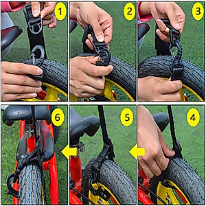 Scooter Shoulder Strap Compatible for Carrying Beach Camping Chair, Electric Scooter,Kids Folding Bike,Foldable Bikes, Balance Bikes, Yoga Mat,Adjustable Should Belt Straps with Non-Slip Shoulder Pad