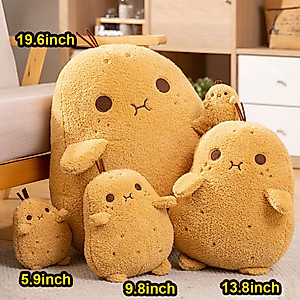 INSTITIZER Cute Potato Stuffed Animal,5.9 Inch Potato Pillow Plush Toy,Soft Stuffed Food Potato Plushie Pillow Toys Doll Decorative Throw Pillows for Kids Boys Girls Birthday Xmas Gift, Yellow