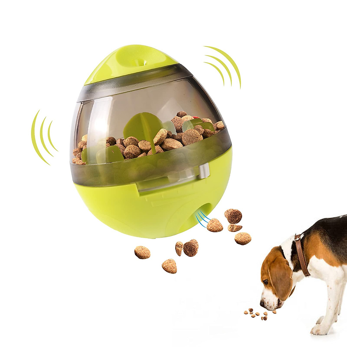 JZXOIVA Dog Treat Ball, Adjustable Dog Treat Dog Ball Dispensing Dog Toys, Interactive Food Puzzles Ball for Dogs, Pet Slow Feeder Ball