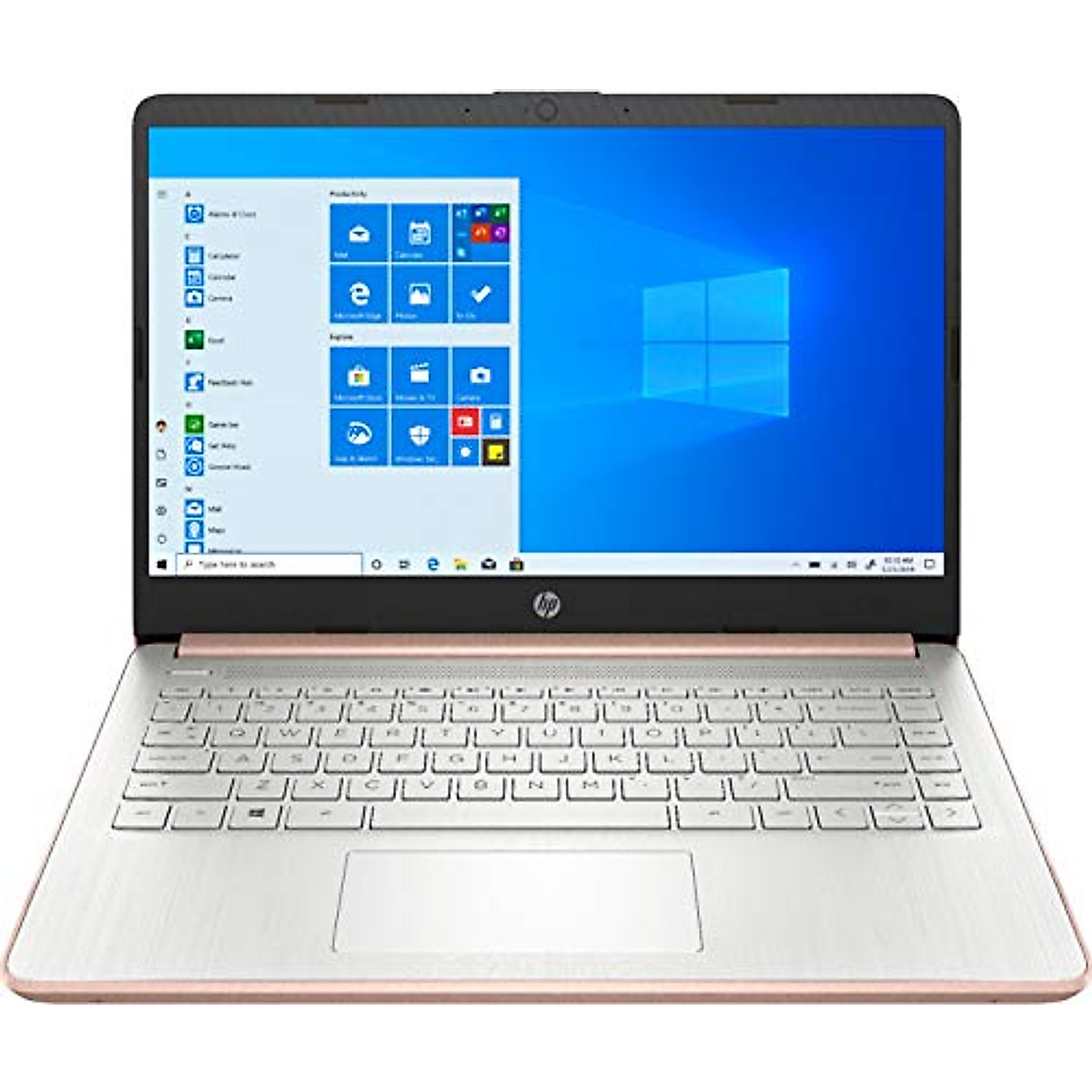 HP Stream 14" HD Thin and Light Laptop, Intel Celeron N4120 Processor, 4GB Memory, 64GB eMMC Storage, WiFi 5, Webcam, HDMI, 1 Year Office 365, Windows 11 S, Rose Gold, W/ IFT 2-Week Care-Service