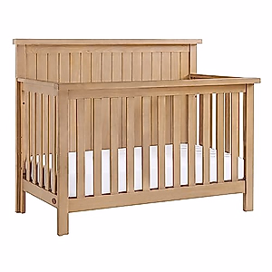 Oxford Baby Everlee 4-in-1 Convertible Crib, Honey Wood