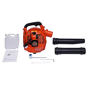 Backpack Leaf Blower Machine, 2-Stroke 25.4CC Gas Powered Handheld Leaf Blower Snow Blower Engine Lightweight for Yard Road Cleaning Garden Lawn Care Tools