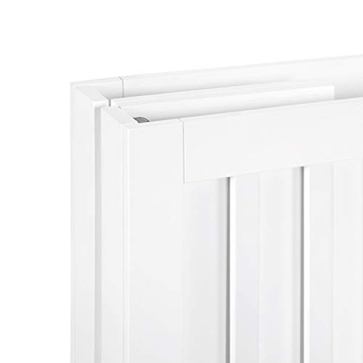 Babyletto Maki Full-Size 2-in-1 Portable Folding Crib with Toddler Bed Conversion Kit in White, Greenguard Gold Certified