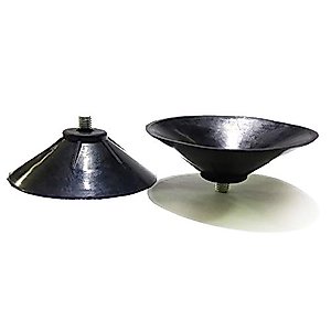 DANXQ M8 Strong Black Rubber Screw Suction Cup 3.3 Inch Used in Boxing Sandbags/Table Machine Fixing/Machine Rack/Handling/Quick Grab/Furniture Silent Pad,4 PCS (Cap Nut)