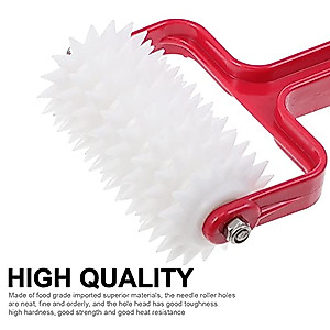 UPKOCH 3 pcs Docker Accessories Tool Bubble Pin Cookie Baking Pizza Maker Bread Stainless Handle Er Time- Kitchen Manual Tool- Pie or Homemade Tools Cooking Saver for Steel Cake Ing