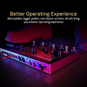 VALETON GP-200 Multi-Effects Guitar/Bass Pedal with Expression, FX Loop, MIDI, Amp Modeling, IR Cab Simulation, Stereo, USB Interface