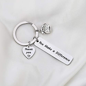 ENSIANTH Secretary Keychain You Make a Different Keychain Thank you Secretary gift Legal Secretary gift (Secretary Key)