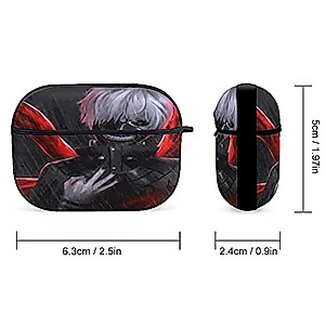 Anime Printing for AirPods Pro Case, Whole Body Printing Shockproof Protective Cover Case with Keychain Compatible with AirPods Pro