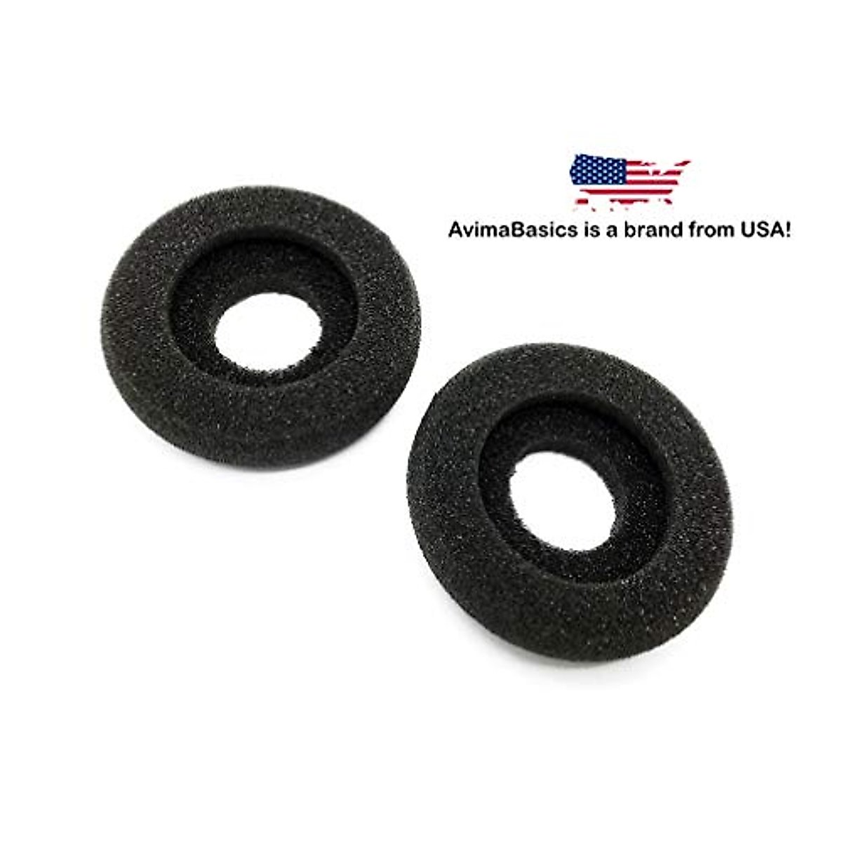 AvimaBasics CS55 Ear Cushion | Replacement Ultra Soft Foam Cushion Compatible with Plantronics 43937-01, CS50, CS50-USB, CS55, CS55H, CS60, CS60-USB, DuoSet, H141, H141N Wireless Headset