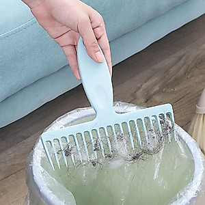 Gatuida 2Pcs Broom Hair Removal Comb Broom Hair Removal Cleaning Tool Hair Collectors for Clean The Hair and Dust On The Broom Bathroom Sewer